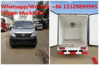 China Cheapest price brand new LHD 98hp gasoline Chang’an refrigerated truck for sale,smaller frozen minvan vehicle for sale for sale