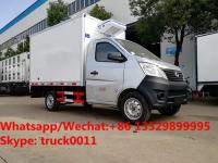 China Cheapest price brand new LHD 98hp gasoline Chang’an refrigerated truck for sale,smaller frozen minvan vehicle for sale for sale