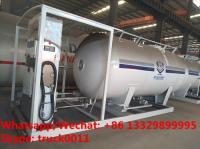 China China made best price 10m3 mobile skid lpg gas refilling station with lpg gas dipenser for sale, skid lpg gas tank for sale