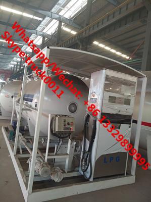 China 2021s customized China made CLW Brand 11.5m3 skid lpg gas tank with lpg gas dispenser for Nigeria, skid lpg gas plant for sale