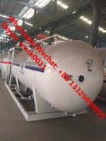 China 2021s customized China made CLW Brand 11.5m3 skid lpg gas tank with lpg gas dispenser for Nigeria, skid lpg gas plant for sale