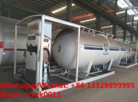 China 2021s customized China made CLW Brand 11.5m3 skid lpg gas tank with lpg gas dispenser for Nigeria, skid lpg gas plant for sale