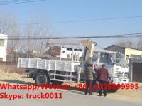 China Factory sale high quality and competitive price Dongfeng brand 190hp diesel 6.3tons telescopic truck with crane for sale