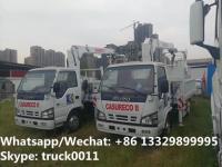 China HOT SALE! ISUZU Brand 4*2 LHD 2tons small cargo truck with telescopic crane boom, ISUZU cargo truck with straight boom for sale