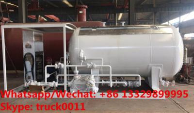 China 2021s new brand best price mobile skid propane cooking gas tank with lpg gas dispenser for sale, skid lpg gas station for sale