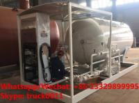 China 2021s new brand best price mobile skid propane cooking gas tank with lpg gas dispenser for sale, skid lpg gas station for sale