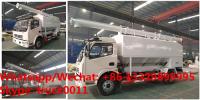 China new RHD best price 156hp diesel 5-7T hydraulic system discharging bulk feed truck for sale, poultry feed pellet truck for sale