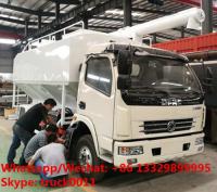 China new RHD best price 156hp diesel 5-7T hydraulic system discharging bulk feed truck for sale, poultry feed pellet truck for sale