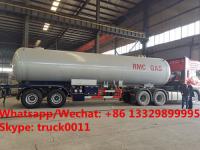 China 2020s new double axles 40,500L bulk lpg gas tank semitrailer for sale, HOT SALE! cheaper bulk propane gas tank trailer for sale