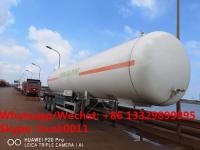 China Factory sale best price CLW brand 20tons propane gas tank semitrailer for sale, HOT SALE! 49.6m3 lpg gas tank trailer for sale
