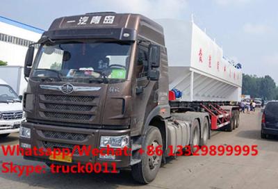 China new best price 50cbm-60cbm poultry feed container semitrailer for sale,electric discharging animal bulk feed trailer for sale