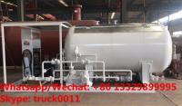 China brand new customized 5tons skid lpg gas refilling station with lpg gas dispenser of double nozzles for cars, automobiles for sale