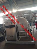 China brand new customized 5tons skid lpg gas refilling station with lpg gas dispenser of double nozzles for cars, automobiles for sale
