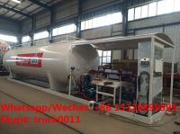 China customized 10tons skid lpg gas station with lpg gas dispenser of 2 filling nozzles for sale, skid lpg tank for sale for sale