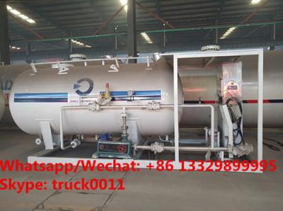 China factory sale best price 6tons skid lpg gas tank with lpg gas dispenser for automobiles, skid lpg gas refilling station for sale