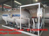 China factory sale best price 6tons skid lpg gas tank with lpg gas dispenser for automobiles, skid lpg gas refilling station for sale