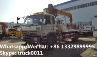 China 2020s new brand dongfeng 153 190hp 6tons road wrecker towing truck with telescopic boom for sale, road breakdown truck for sale