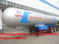 China HOT SALE! cheaper new Biggest 61.9cbm propane gas tanker semitrailer for sale, road transported lpg gas tanker for sale for sale
