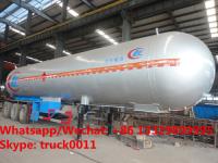 China HOT SALE! cheaper new Biggest 61.9cbm propane gas tanker semitrailer for sale, road transported lpg gas tanker for sale for sale