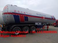 China 2020s new manufactured 59.53cbm bulk lpg gas tanker semitrailer for sale, cheaper higher quality propane road tanker for sale