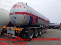China 2020s new manufactured 59.53cbm bulk lpg gas tanker semitrailer for sale, cheaper higher quality propane road tanker for sale