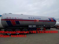 China 2020s new manufactured 59.53cbm bulk lpg gas tanker semitrailer for sale, cheaper higher quality propane road tanker for sale