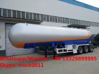 China customized best price 56cbm bulk propane gas tanker semitrailer for sale, HOT SALE! road transported lpg gas tanker for sale