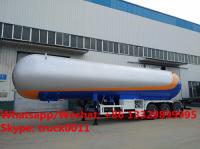 China customized best price 56cbm bulk propane gas tanker semitrailer for sale, HOT SALE! road transported lpg gas tanker for sale