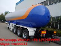 China customized best price 56cbm bulk propane gas tanker semitrailer for sale, HOT SALE! road transported lpg gas tanker for sale