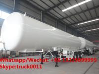 China 2021s new designed triple axles 46,000Liter propane gas road transported tanker for sale, HOT SALE! 46CBM LPG GAS TANKRE for sale
