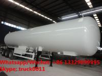 China 2021s new designed triple axles 46,000Liter propane gas road transported tanker for sale, HOT SALE! 46CBM LPG GAS TANKRE for sale
