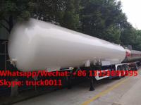 China 2021s new designed triple axles 46,000Liter propane gas road transported tanker for sale, HOT SALE! 46CBM LPG GAS TANKRE for sale