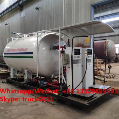 China cheapest price customized 4tons skid lpg gas tanker with electronic filling scales, skid lpg filling plant with scales for sale