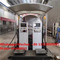 China cheapest price customized 4tons skid lpg gas tanker with electronic filling scales, skid lpg filling plant with scales for sale