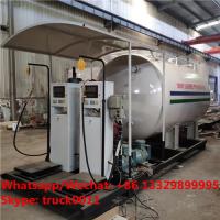 China cheapest price customized 4tons skid lpg gas tanker with electronic filling scales, skid lpg filling plant with scales for sale
