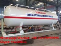 China customized 45cbm 20MT skid lpg station with 1-2 electronic scales for sale, China made best price skid lpg tanker for sale