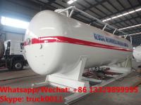 China customized 45cbm 20MT skid lpg station with 1-2 electronic scales for sale, China made best price skid lpg tanker for sale
