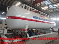 China customized 45cbm 20MT skid lpg station with 1-2 electronic scales for sale, China made best price skid lpg tanker for sale