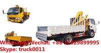 China new best price dongfeng 2tons folded truck with crane for sale,mini Customized 2T knuckle crane boom mounted on truck for sale