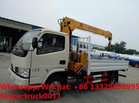 China HOT SALE! Best price CLW brand 2tons telescopic boom mounted on truck, 2T truck with crane for sale for sale