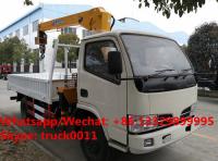 China HOT SALE! Best price CLW brand 2tons telescopic boom mounted on truck, 2T truck with crane for sale for sale