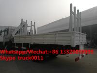 China customized dongfeng 180hp diesel 5tons folded crane boom mounted on truck for sale, knuckle boom with cargo truck for sale