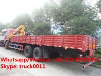 China customized dongfeng 6*4 LHD/RHD 210hp diesel 10tons knuckle crane boom mounted on truck for sale, HOT SALE! 10tons truck for sale