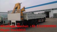 China customized dongfeng tianlong 6*4 10tons knuckle crane boom mounted on truck for sale, folded cargo truck with crane for sale