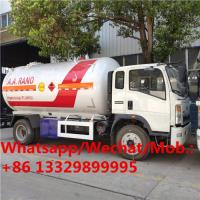 China HOT SALE! customized best price SINO TRUK HOWO 4*2 LHD 15,000Liters lpg gas dispensing truck, lpg gas transported truck for sale