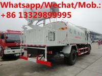 China Customized dongfeng tianjin 180hp diesel 80m water tanker truck with spraying mist cannon for sale, water spraying truck for sale