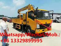 China best seller SINO TRUK HOWO 4*2 LHD 95hp Euro 5 2T telescopic boom mounted on truck for sale,customized truck with crane for sale
