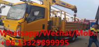 China HOT SALE! SINO TRUK HOWO 6.3T telescopic crane boom mounted on truck for sale, HOWO cargo truck with crane for sale for sale
