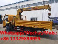 China HOT SALE! SINO TRUK HOWO 6.3T telescopic crane boom mounted on truck for sale, HOWO cargo truck with crane for sale for sale
