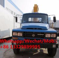 China customized dongfeng 140 long head 4tons telescopic crane boom mounted on truck for sale, 4tons cargo truck with crane for sale